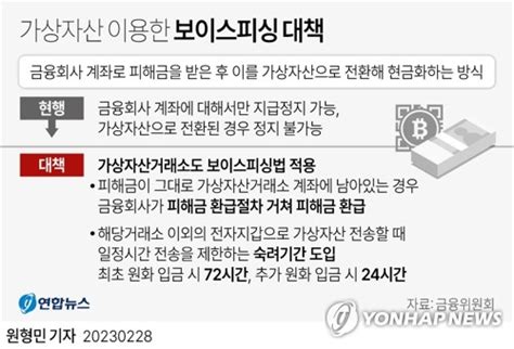 그래픽 가상자산 이용한 보이스피싱 대책 연합뉴스