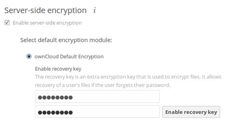 Encryption Configuration — Owncloud Server Administration Manual 81