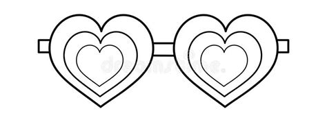 Heart Shape Glasses Stock Vector Illustration Of Style 276148728