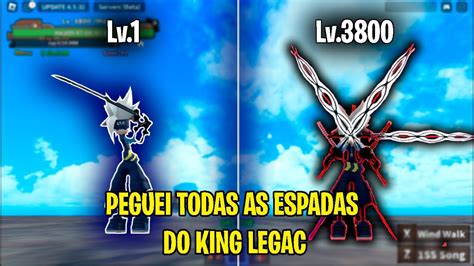 PEGUEI TODAS AS ESPADAS DO SEA 1 NO KING LEGACY YouTube