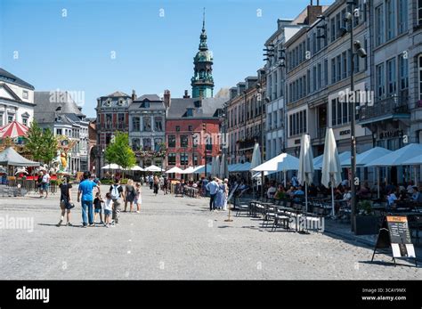 Historical Monuments At The Grand Place Or Old Market Square Of Mons