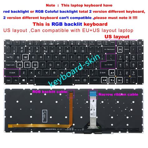 Jual Keyboard Acer Nitro 5 AN515 57 AN515 56 Black RGB Backlit Shopee Indonesia