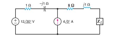 Solved Determine A The Impedance Zl For Maximum Average