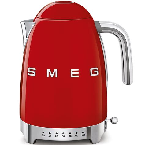 Smeg 50s Style Klf04rduk Red Variable Temperature Electric Kettle