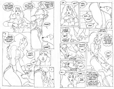 wonder woman and krypto comix layouts pg07 08 by ksennin hentai foundry