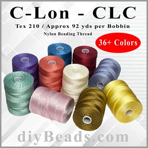 C Lon Nylon Beading Thread Clc Industry Size Tex 210 Approx 92