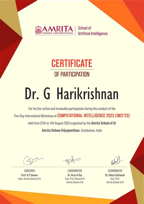 Dr G Harikrishnan On Linkedin It Was A Great Experience