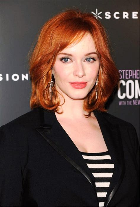 Medium Fiery Red Wavy Hairstyle Hairstyles Ideas Medium Fiery Red