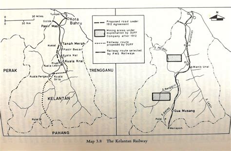 Old Map Of Tumpat Malaysia