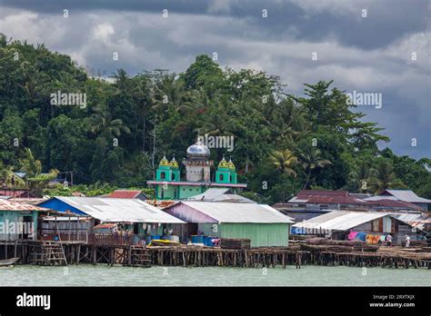 The Harbor In The City Of Sorong The Largest City And The Capital Of