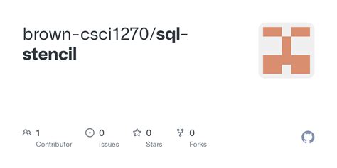 Github Brown Csci1270 Sql Stencil