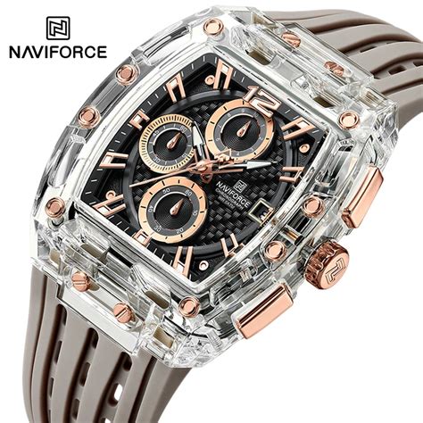 Мужские наручные кварцевые часы Naviforce, цвет в ассортименте | AliExpress
