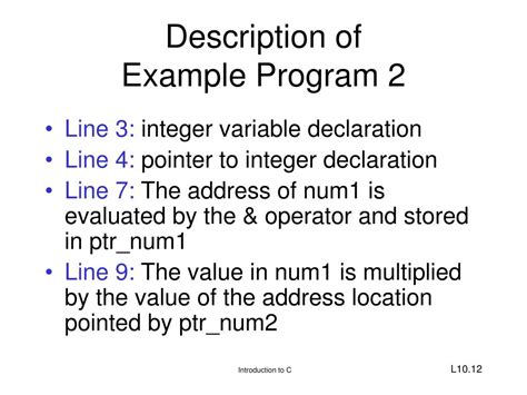 Ppt Lecture 10 Introduction To Programming In C Powerpoint Presentation Id6445689
