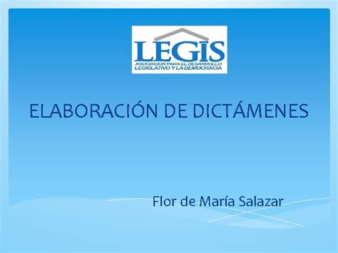 Elaboracin De Dictmenes Flor De Mara Salazar Definicin