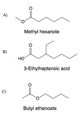 Draw The Structure Of Each Of The Following Carboxylic Acids And Esters