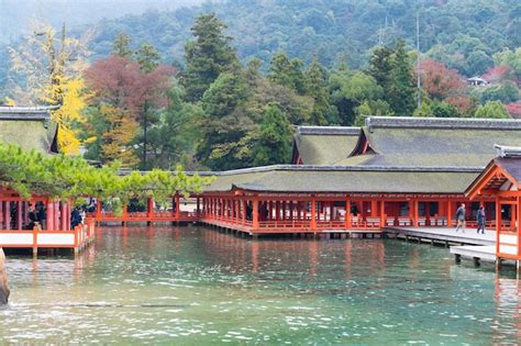 Premium Photo Itsukushima Shrine In Japan