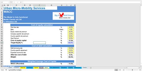 Urban Micro Mobility Services Financial Model Dcf And Valuation