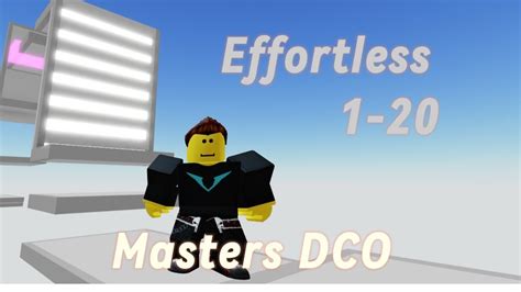 Masters Difficulty Chart Obby Effortless Stages 1 20 Youtube