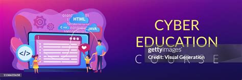 Computer Programming Camp Concept Banner Header High Res Vector Graphic