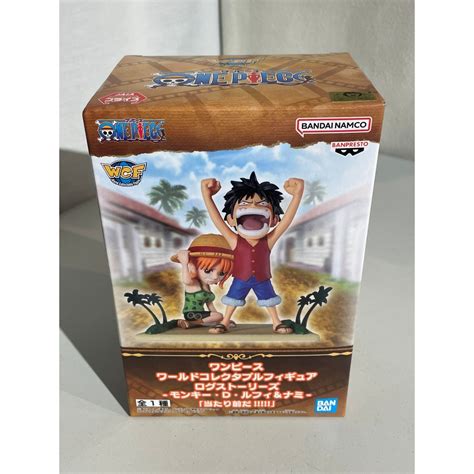 Uper Toys》全新現貨 日版 金證 景品 航海王 Wcf Log Stories 魯夫and娜美 公仔 模型 場景 蝦皮購物