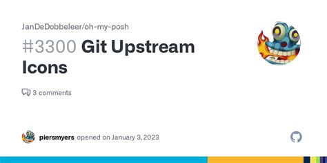 Git Upstream Icons Issue 3300 JanDeDobbeleer Oh My Posh GitHub