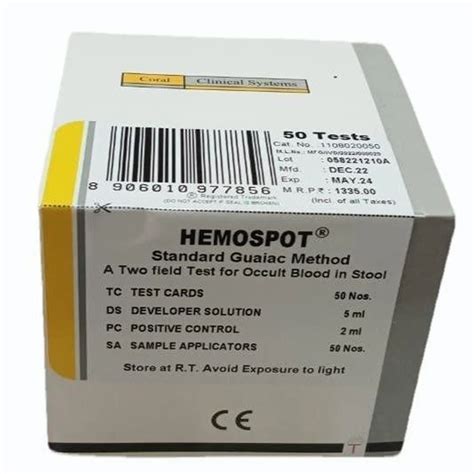Hemospot Diagnostic Test Kit At ₹ 650box Paschim Vihar New Delhi