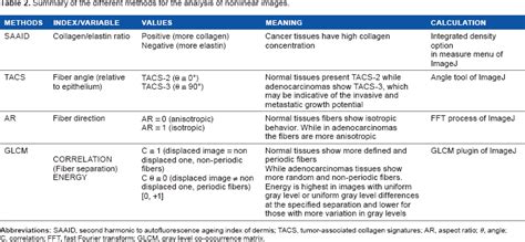 Of The Different Methods For The Analysis Of Nonlinear Images Download Scientific Diagram
