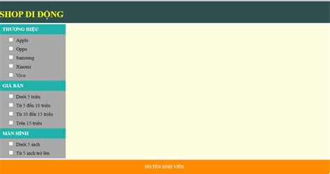 Lọc Sản Phẩm Với Javascript Thầy Long Web