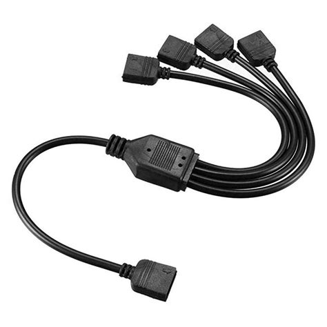 Jshteea Cable Divisor Rgb Adaptador Cable Extensión 5v Y 3 Pines Para