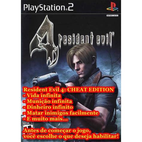 RESIDENT EVIL 4 DUBLADO PS2 JOGO PLAYSTATION 2 GAME DORITOS A007