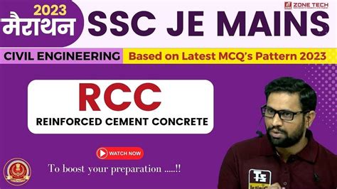 Ssc Je Mains 2023 Civil Engineering Marathon Classes Zone Tech Medium