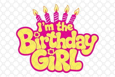 Birthday Girl Svg 002 Bday Clipart Graphic By Celestialdesignforge