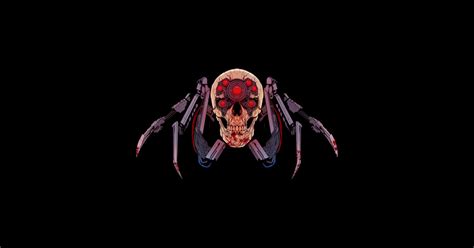 Spider Borg Cyberpunk Sticker Teepublic