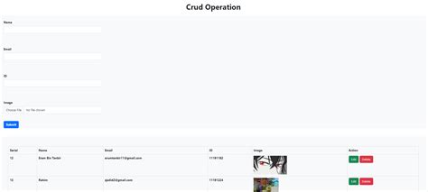 GitHub Eram Developer PHP Crud Project