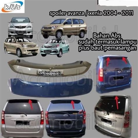 Jual SPOILER AVANZA XENIA 2005 2010 MODEL ORIGINAL Shopee Indonesia