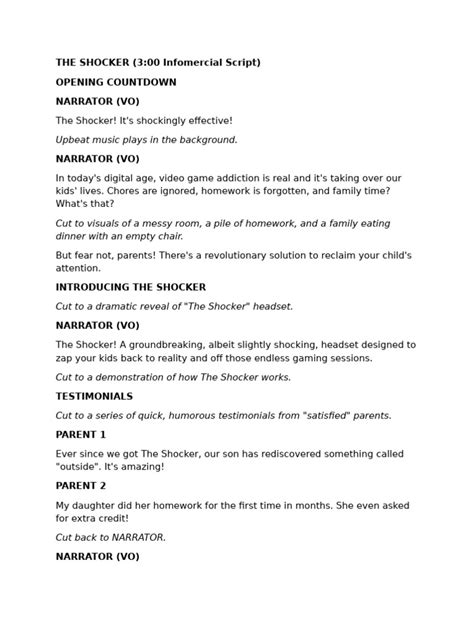 The Shocker Script Pdf