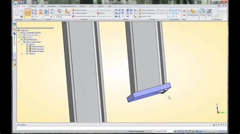 Solid Edge St5 Create Part In Place Modify Frame Youtube