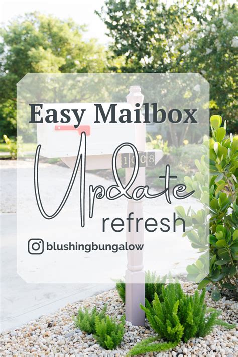 Diy Mailbox Project Makeover Blushing Bungalow So Cute Youll Blush ☺️