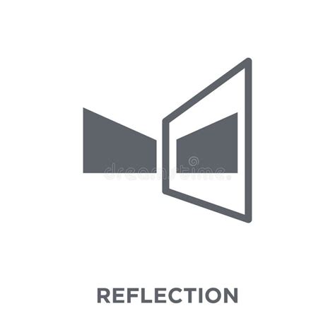 Reflection Icon Trendy Modern Flat Linear Vector Reflection Icon On