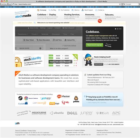 The Atech Media Website Over The Years