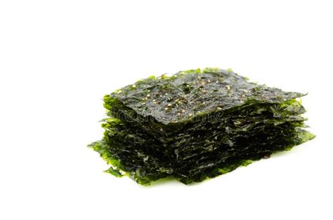 Roasted Seaweed Snack Korean Seaweed Sheet Black Dish Salty Roasted
