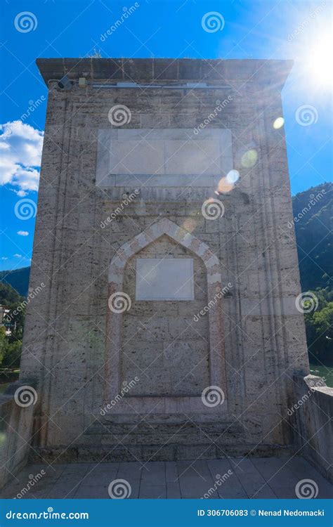 Famous Bridge On The Drina In Visegrad Bosnia And Herzegovina