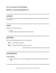 Module Arrays And Standard I O In Java Programming Course Hero