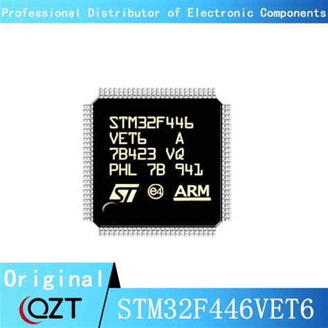 10pcs lot stm32f446 stm32f446ve stm32f446vet6 lqfp100 microcontroller