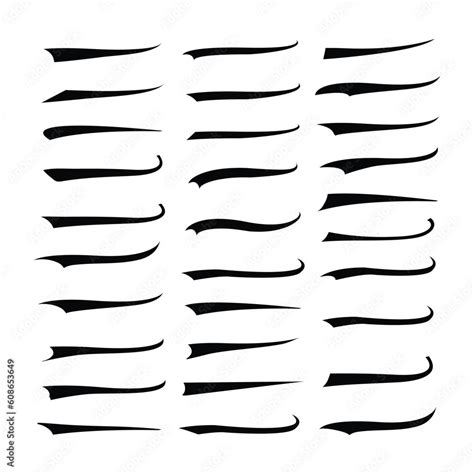 Text Tails Swoosh Baseball Sign Typography Font Curve Tail Font