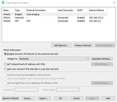 Accessing Virtual Network Editor In Vmware Workstation Player Oncybersec