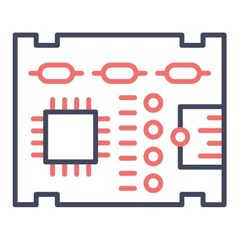 Premium Vector Pcb Board Vector Illustration Style