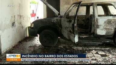 JPB1 Fogo Atingiu Carro Que Estava Na Garagem De Uma Casa No Bairro