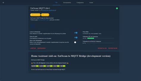 Addon Enocean Mqtt Dev By Mak Dev Entraide Home Assistant Home