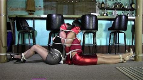 Hotties Bound Back To Back After Doing Some Cleaning Part 2 Bondage